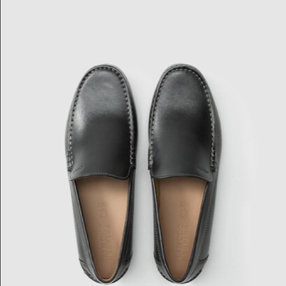 Geox | Shoes | Geox Respira Italian Black Leather Driving Flat | Poshmark